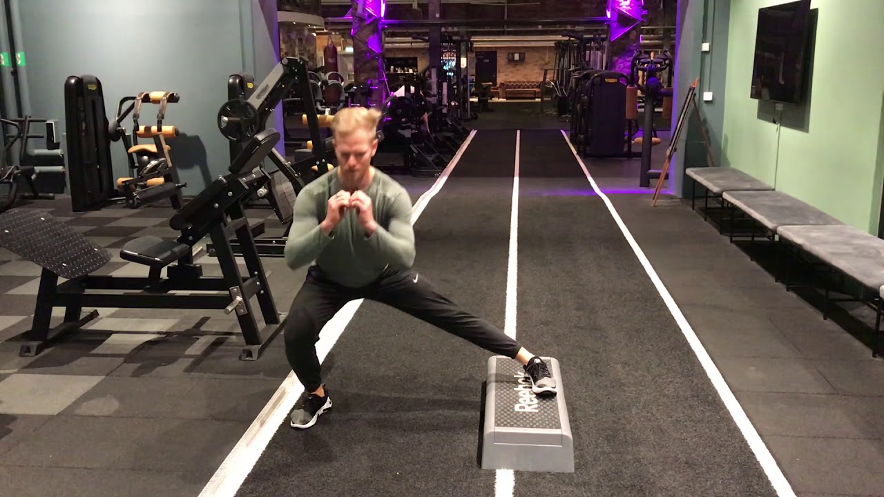 Step-up Lateral Lunge Pump - YouTube