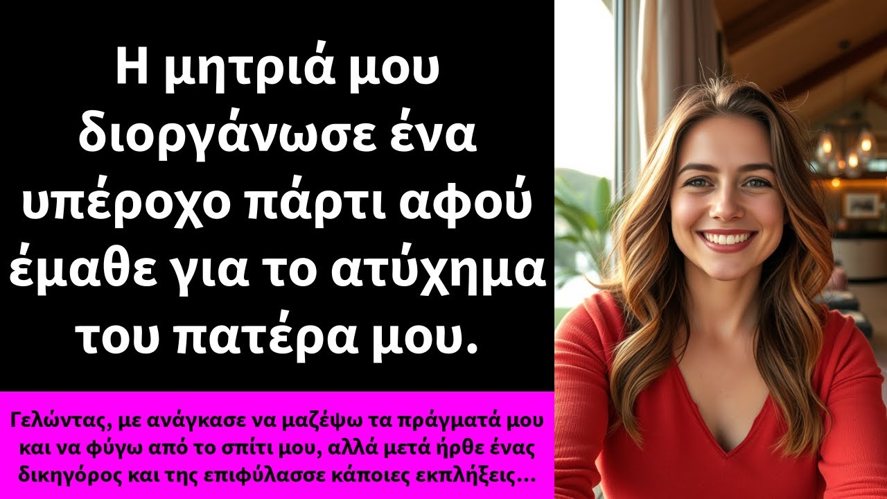 Η μητριά μου διοργάνωσε ένα υπέροχο πάρτι αφού έμαθε για το ατύχημα του