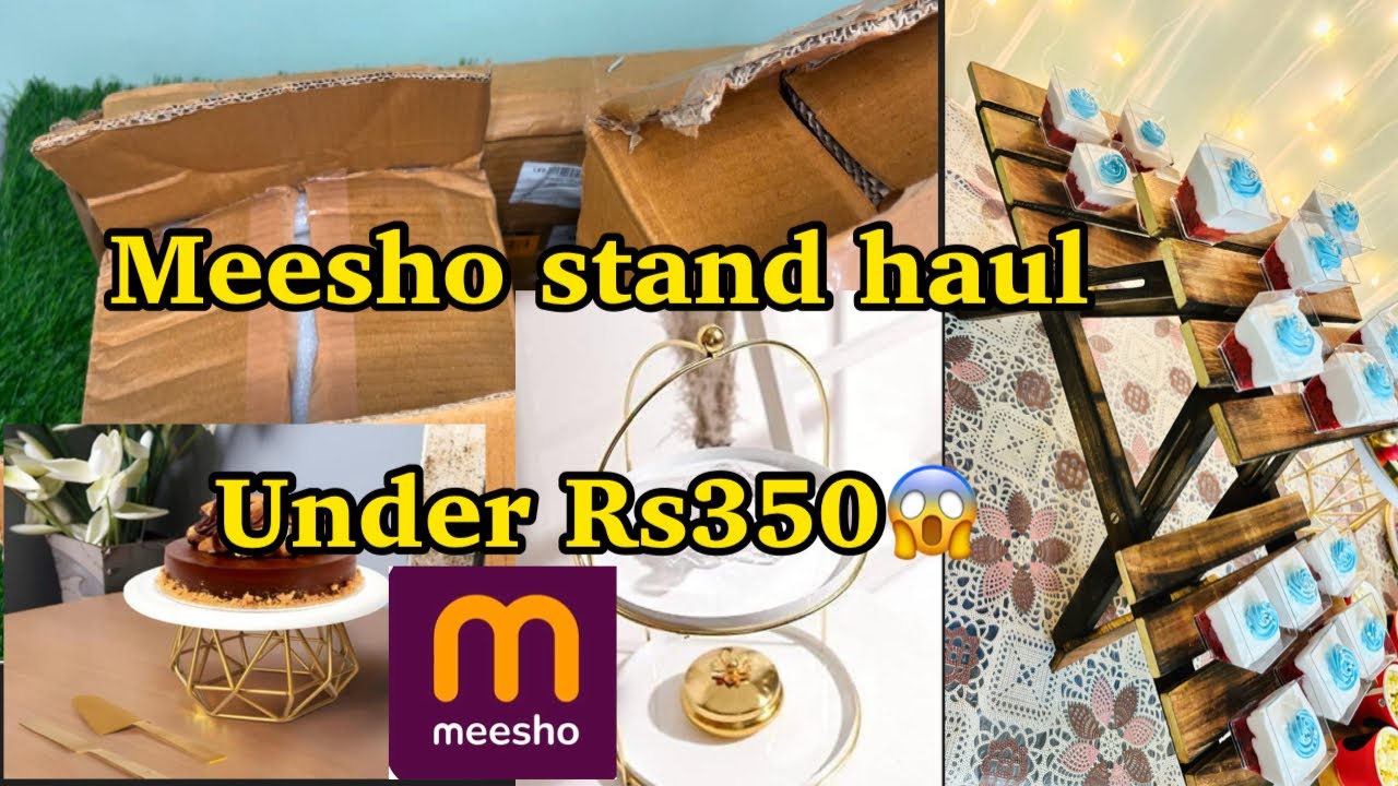 Meesho stands haul under Rs350||Cake stands for party at very lowest ...