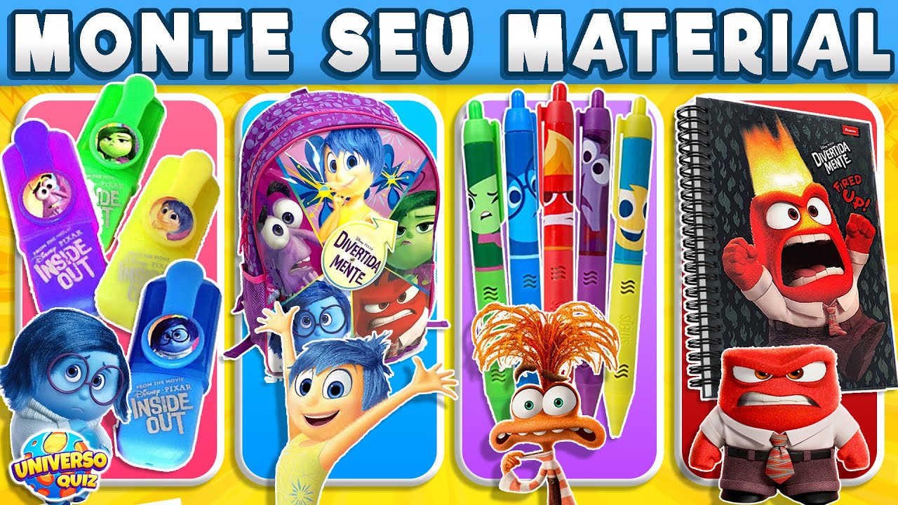 Monte seu Material Escolar DIVERTIDA MENTE ️ Escolha seu Material da ...