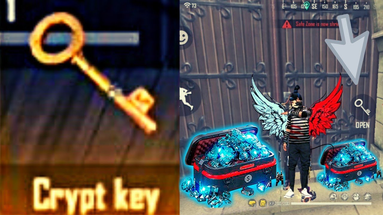 CRYPT KEY 🗝ABILITY TEST FREE FIRE #freefire #shorts #neweventfreefire # ...
