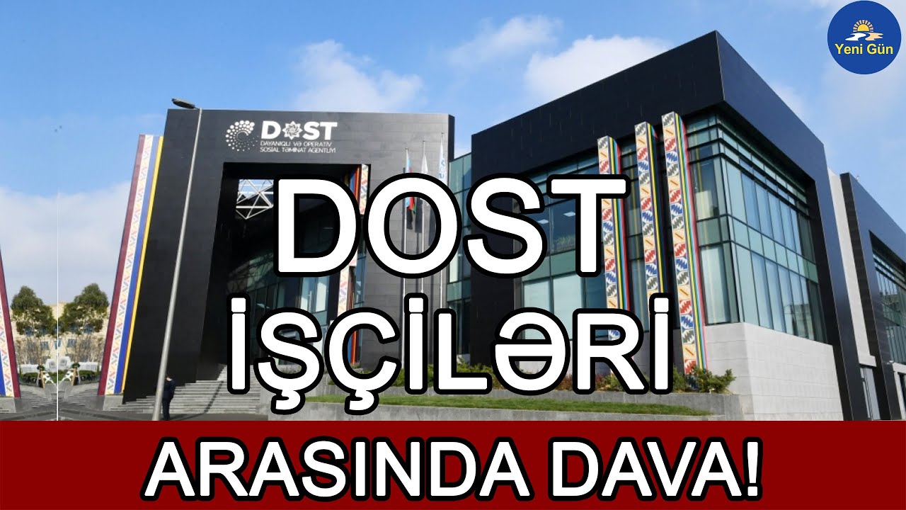 DOST işçiləri arasında dava: Xadimə həmkarını vurdu - YouTube