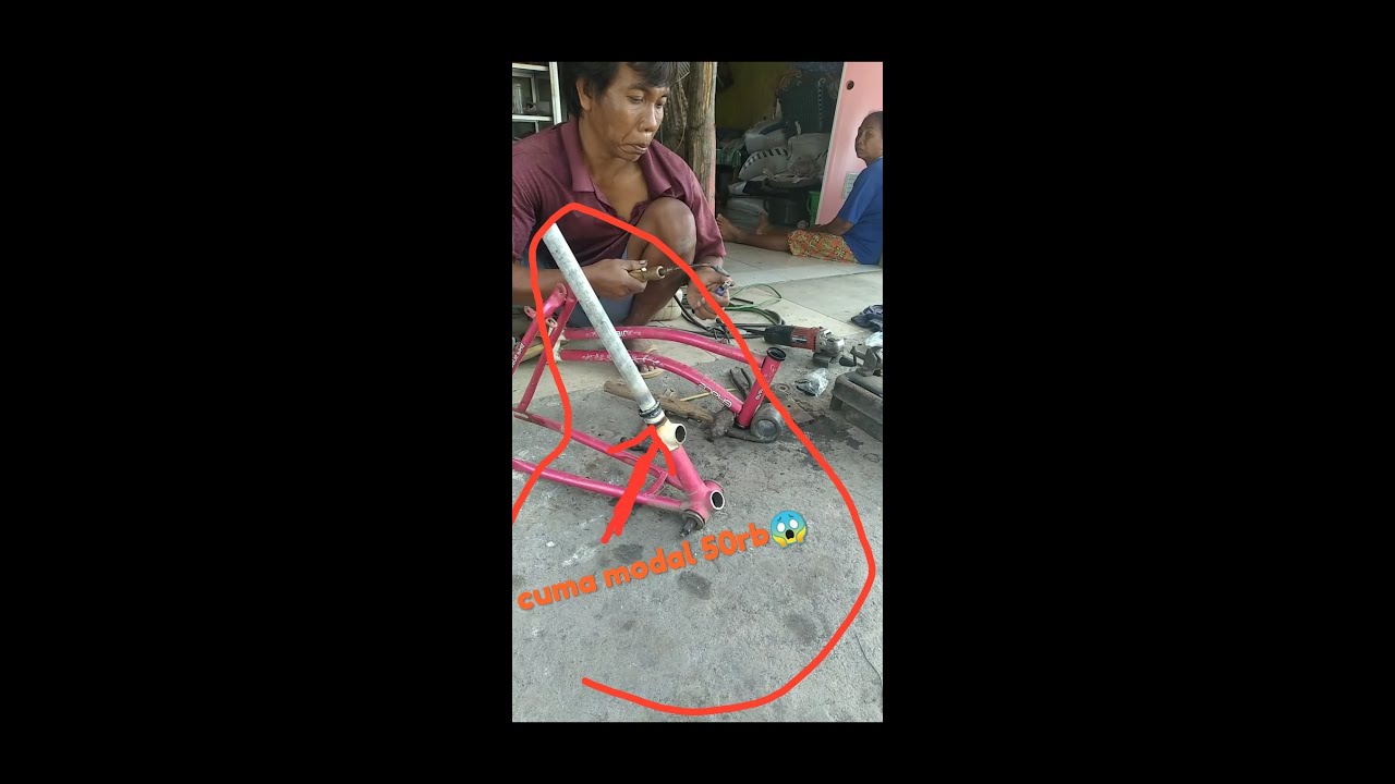 CARA MEMBUAT SEPEDA GOYANG!!! Modal 50b! - YouTube