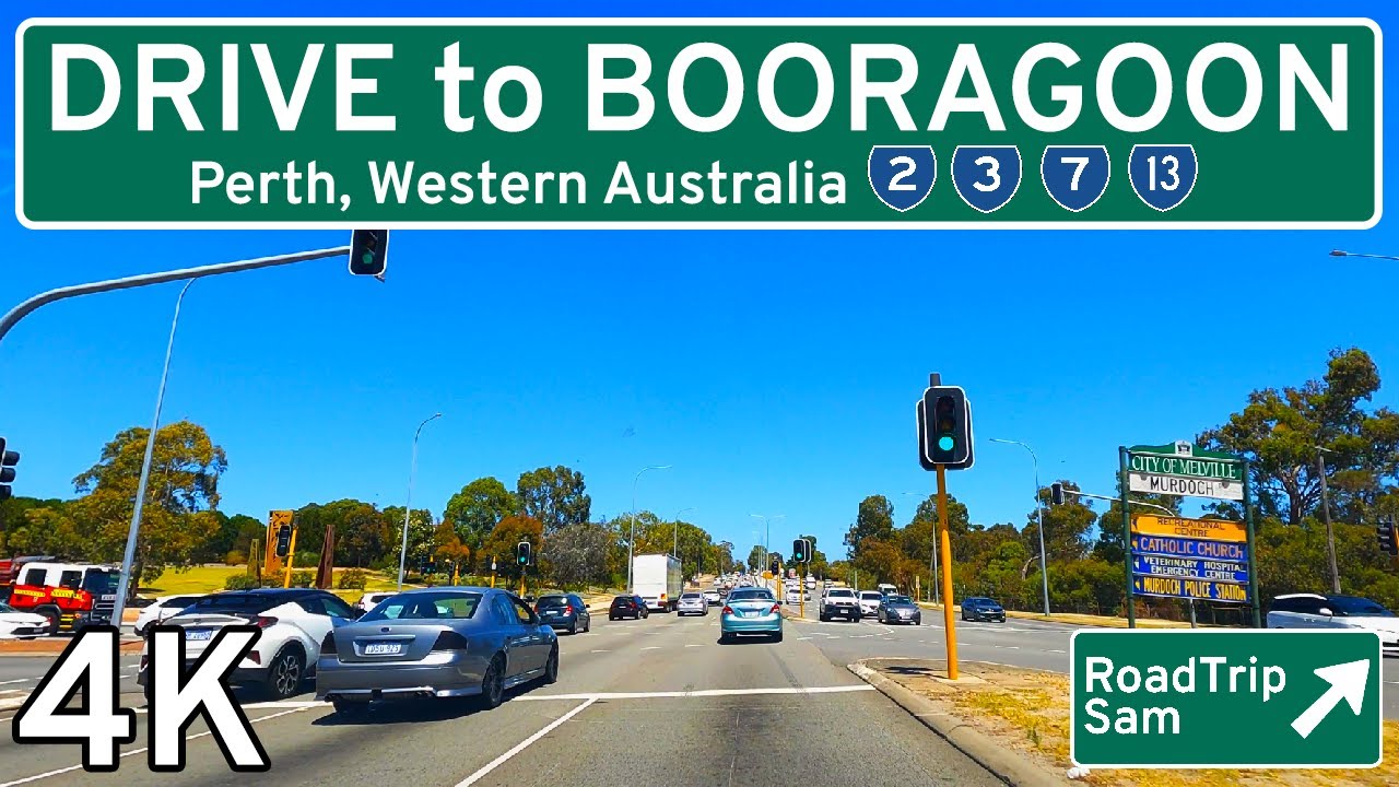 Drive to Booragoon 🇦🇺 [4K] - Perth, Western Australia - Relaxing Drive ...