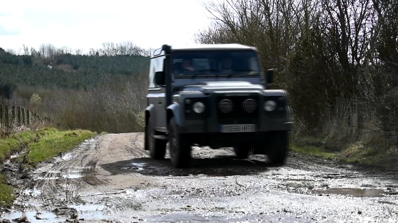 Land Rover Defender - Off Road Green Laning - Bumpy roads - YouTube