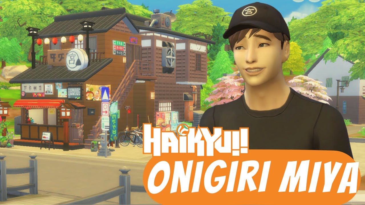Onigiri Miya Restaurant | Sims 4 SPEEDBUILD (Haikyuu in Sims!) - YouTube