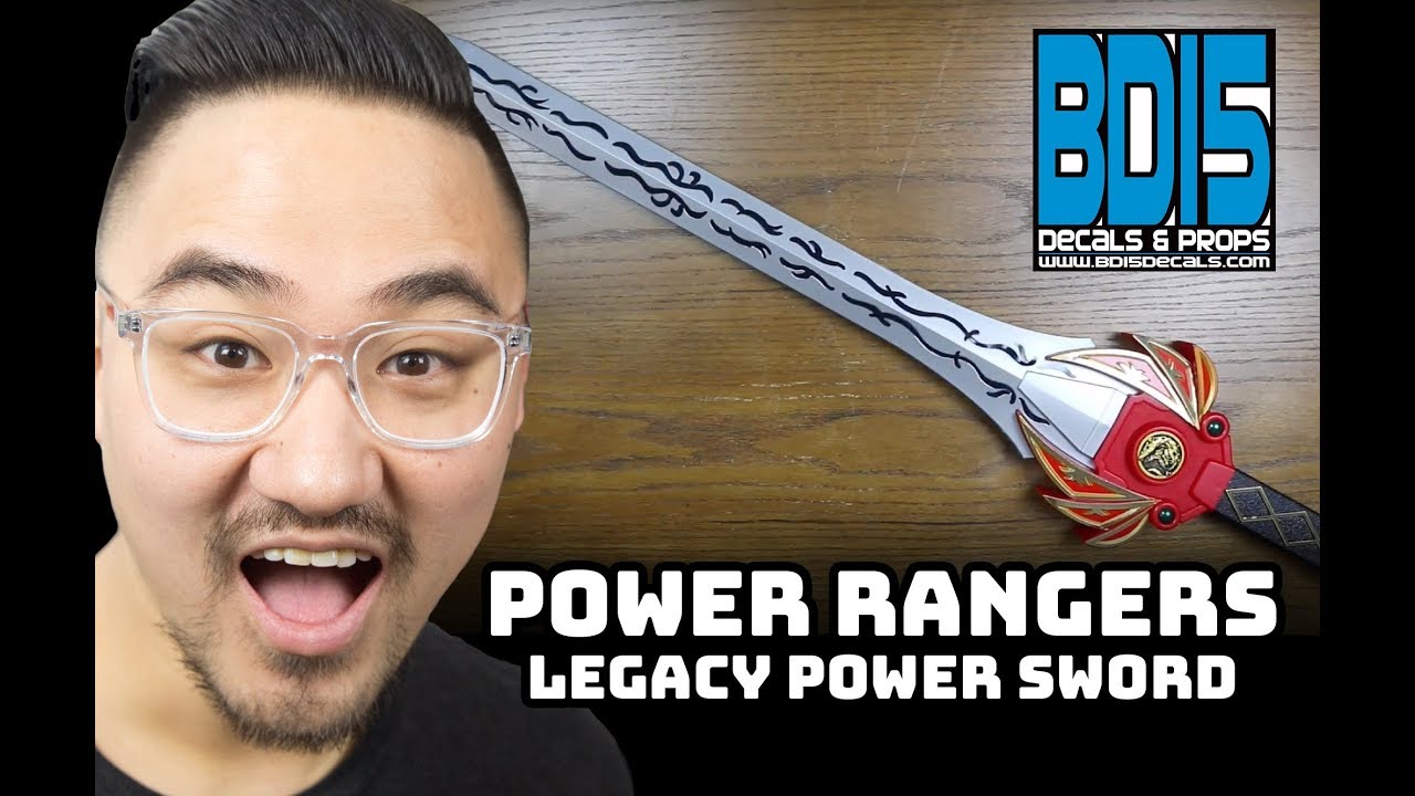 POWER RANGERS Legacy Power Sword BD15 Decals - YouTube