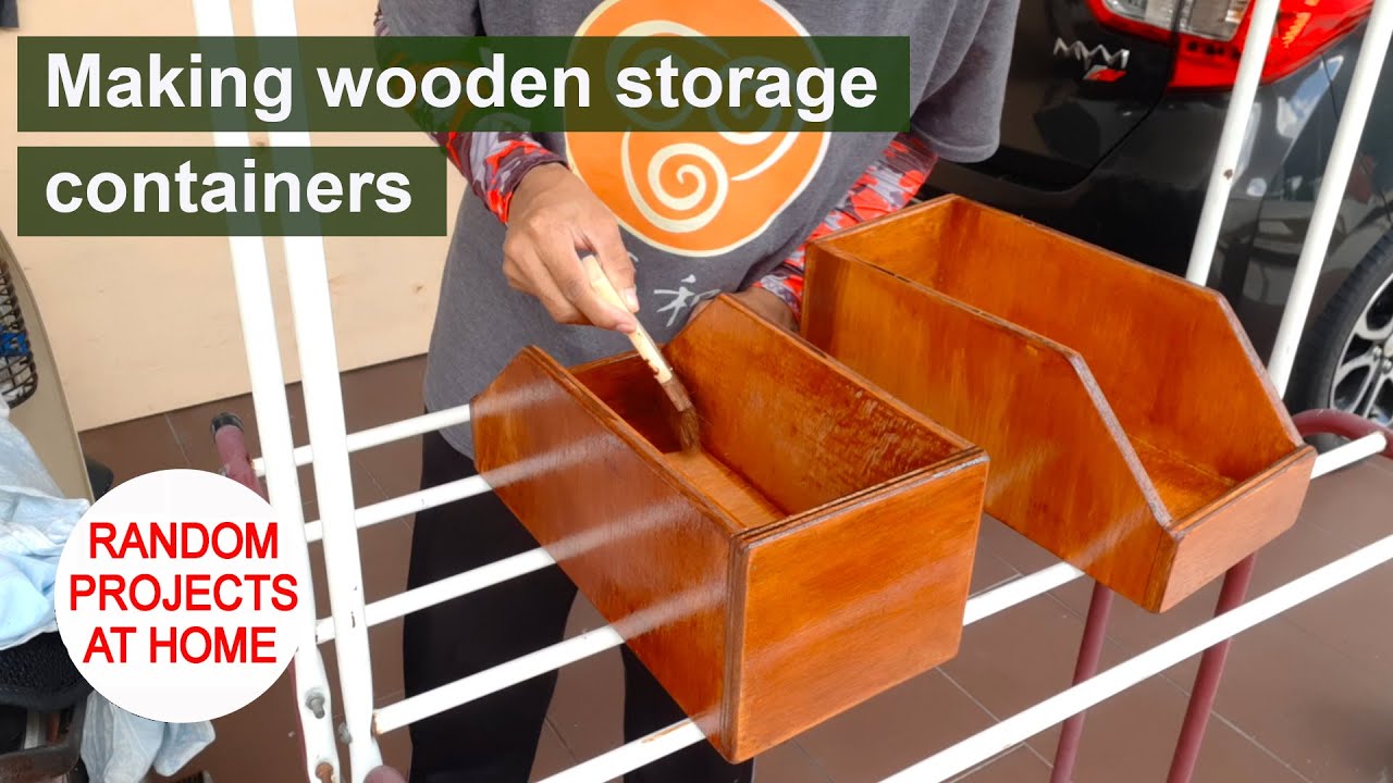 Project: Making wooden storage containers - YouTube