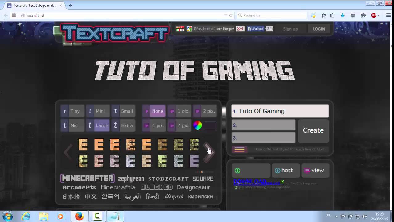 TUTO - Créer un logo Minecraft - YouTube