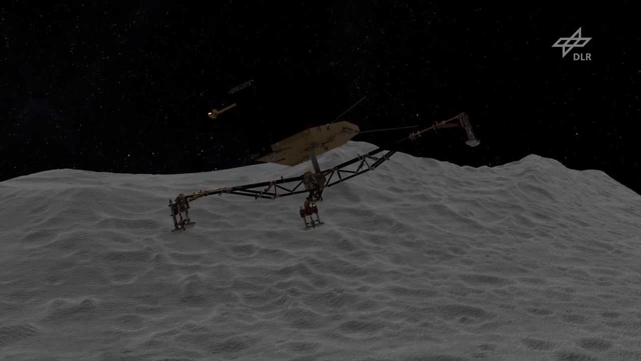 Rosetta with the comet lander 'Philae' / Mission Rosetta mit ...