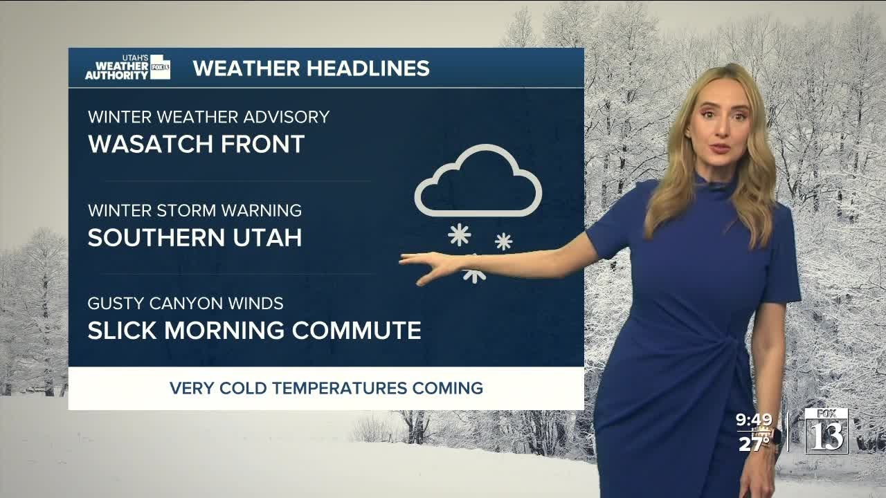 Utah's Weather Authority | Snow hitting much of Utah - Tuesday night ...