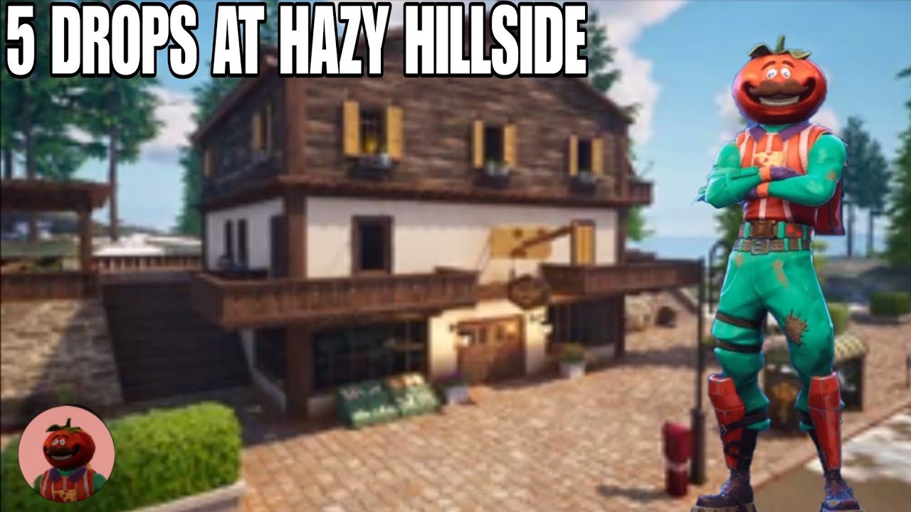 Fortnite 5 Drops at Hazy Hillside - YouTube