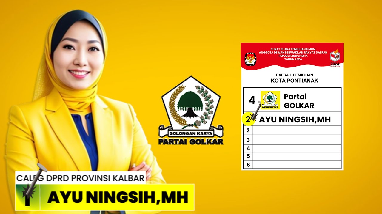 Jasa Video Ajakan Coblos Caleg Partai GOLKAR Pemilu 2024 Tema 14 - YouTube