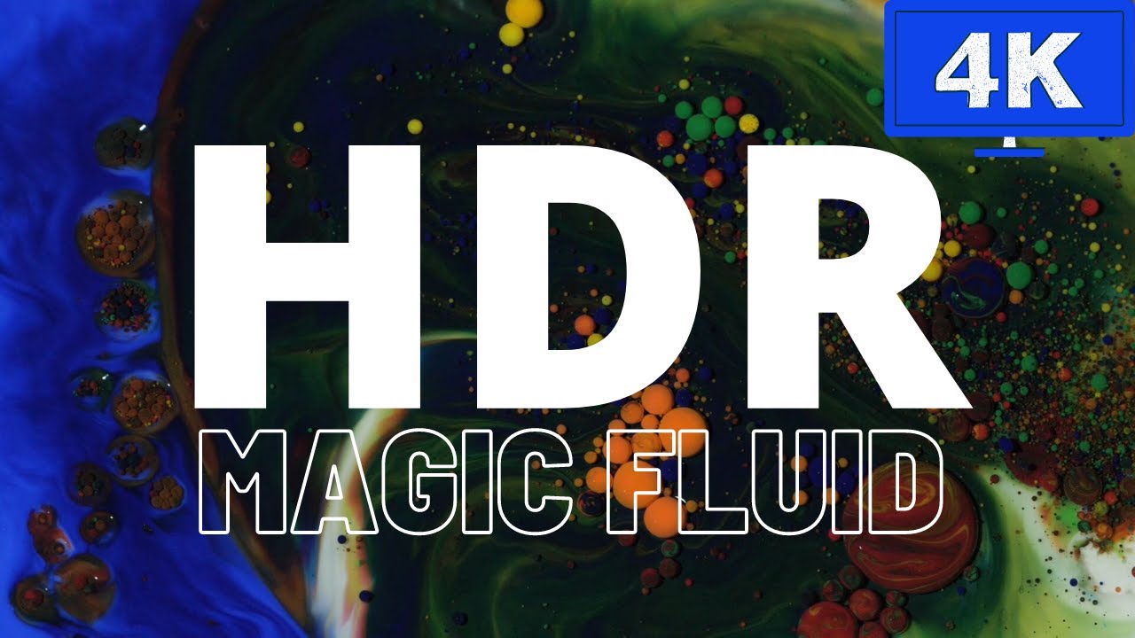 4k MACRO COLOR || Magic Fluids HDR || HDR Fluids Video with Relaxing ...