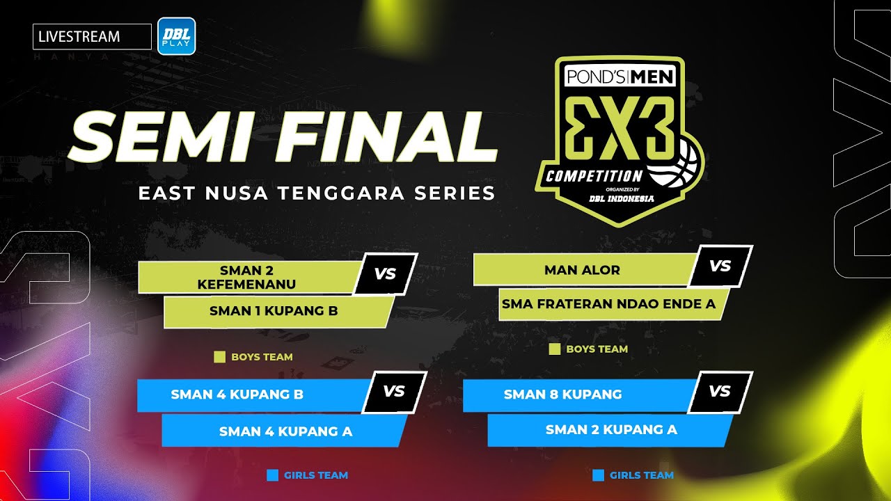 SEMIFINAL PONDS MEN 3X3 COMPETITION KUPANG SERIES - YouTube