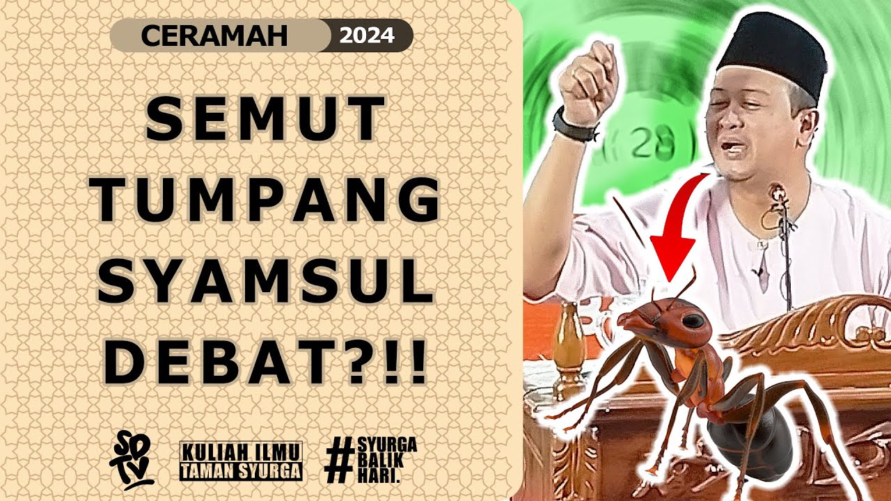 SYAMSUL DEBAT | SEMUT TUMPANG SYAMSUL DEBAT?!! - YouTube