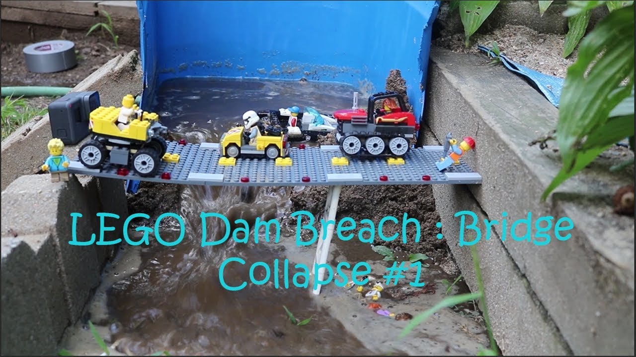 LEGO Dam Breach: Bridge Collapse #1 - YouTube