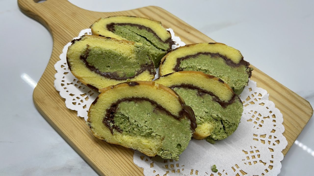 Kek Tapak Kuda Matcha Crunchy - YouTube