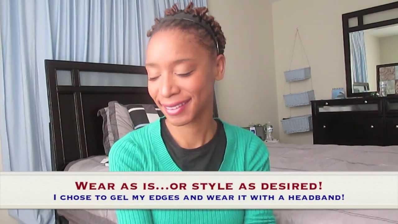 TWA Hair Styles - Mini Braid Roots with Perm Rod Set - YouTube