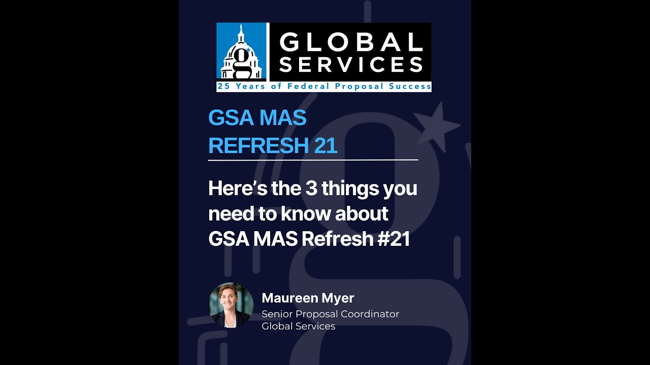 GSA MAS Refresh #21 Update! - YouTube