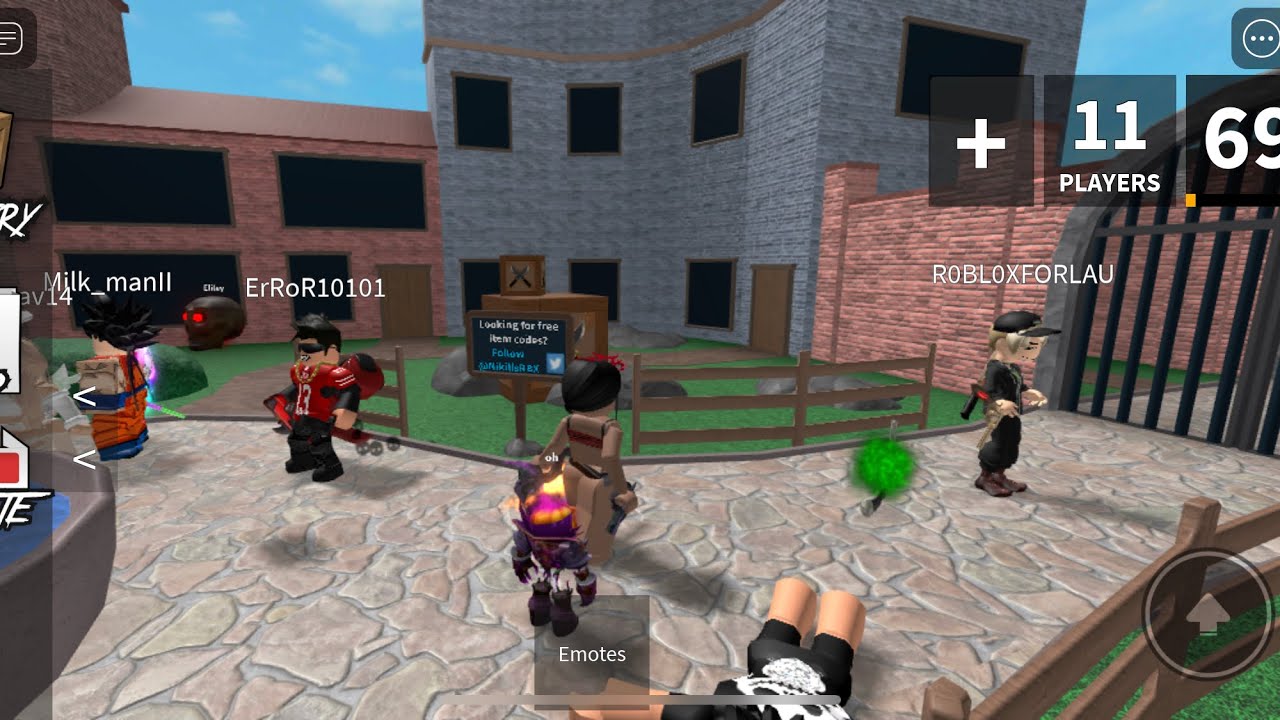 gun in mm2 lobby? (Roblox) - YouTube