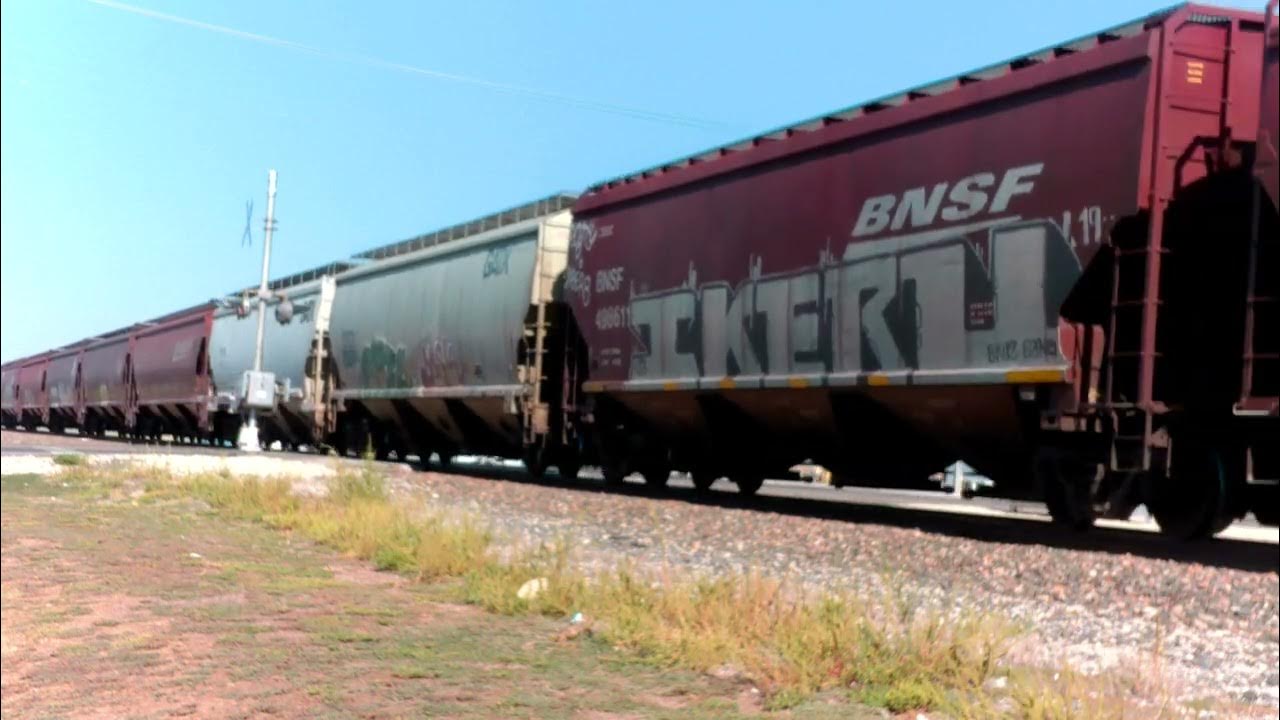 BNSF WB Grain Train in Copperas Cove, TX. 10/ 02/2024 - YouTube