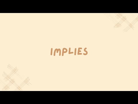 Implies meaning + example - YouTube