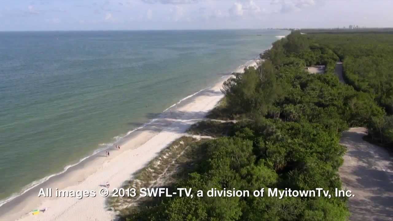 Aerial Footage of Delnor-Wiggins Pass State Park - YouTube