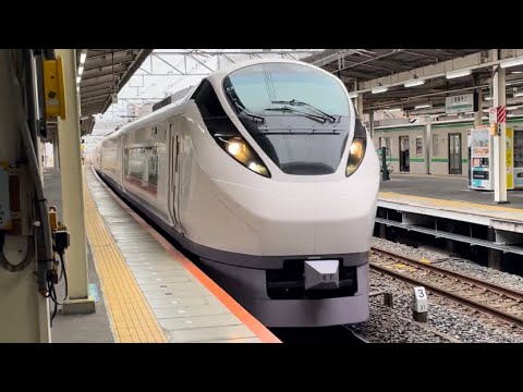 E657系ｶﾂK7編成が我孫子駅5番線を通過するシーン（2024.2.4.11:13） - YouTube