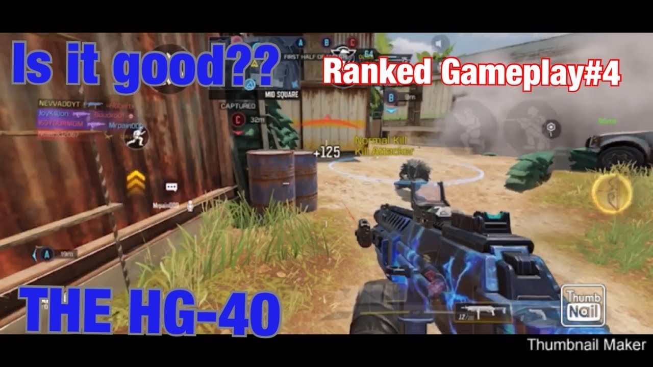 The HG-40| CALL OF DUTY MOBILE| is it good???? RANKED GAMEPLAY #4 - YouTube