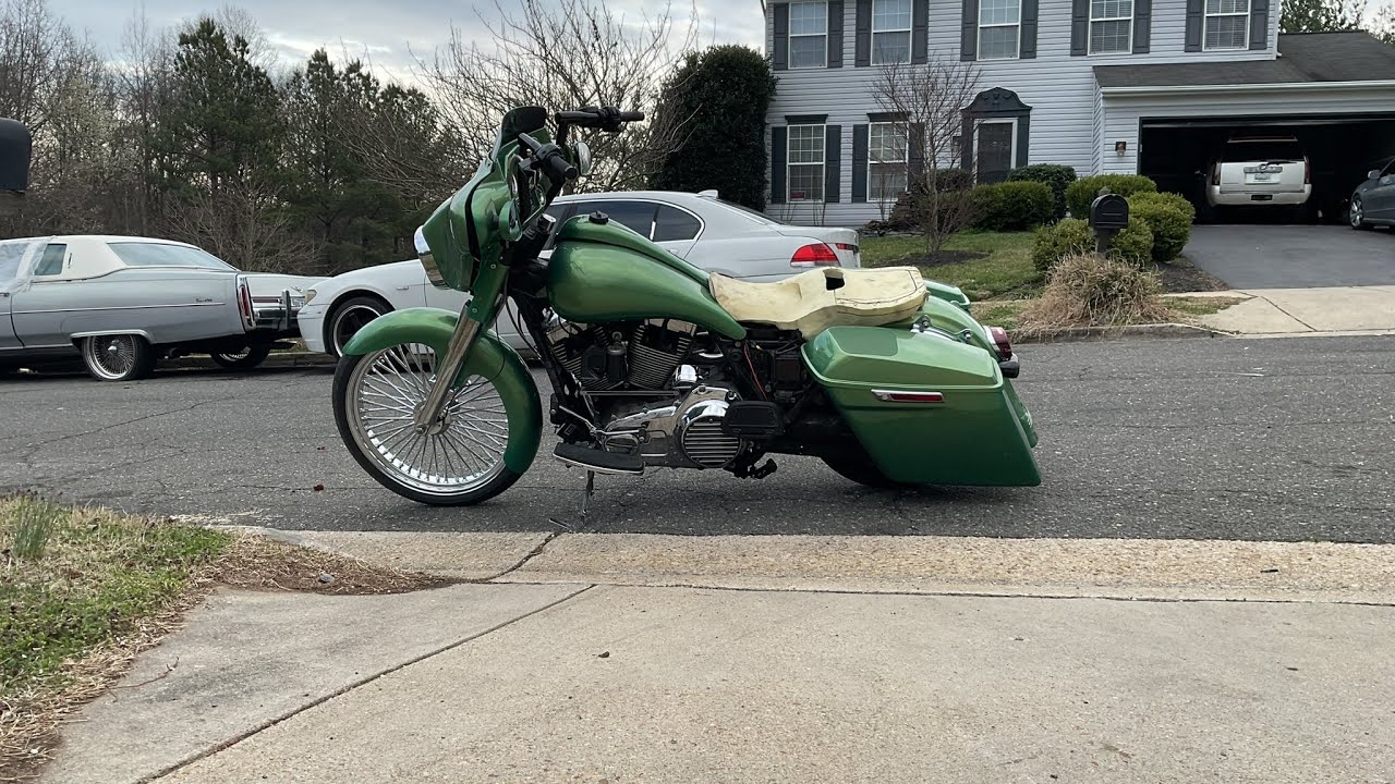 COPART GIVEAWAY BIKE GETS REAR AIR RIDE - YouTube