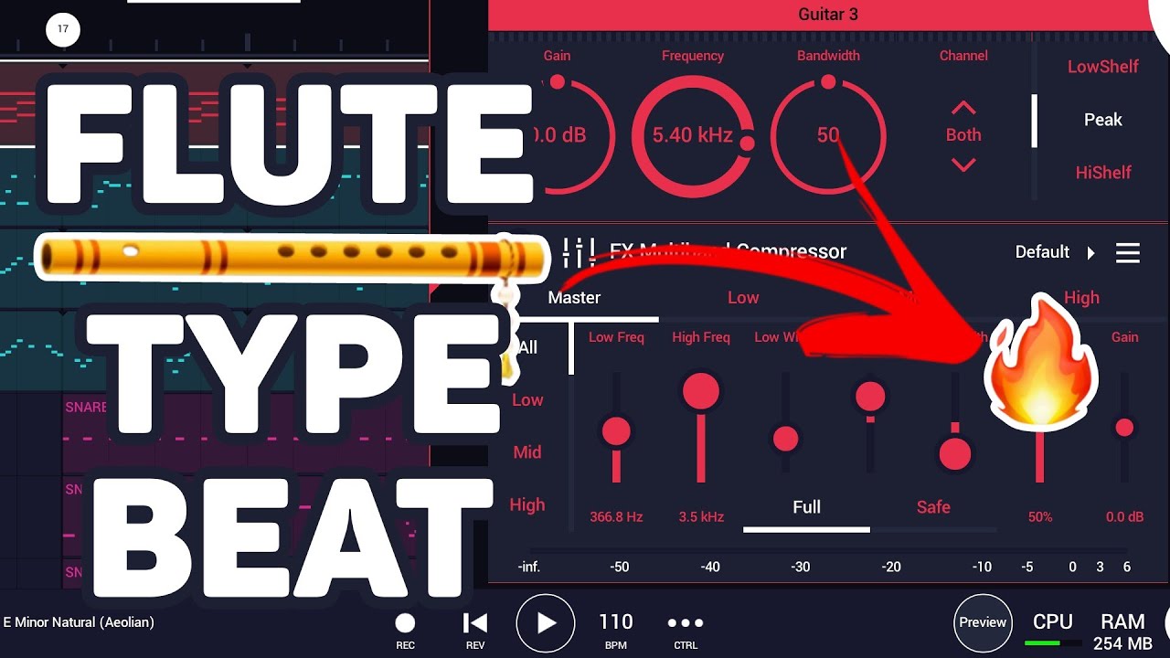 How To Make Flute MELODY BEAT In Fl Studio Mobile - YouTube