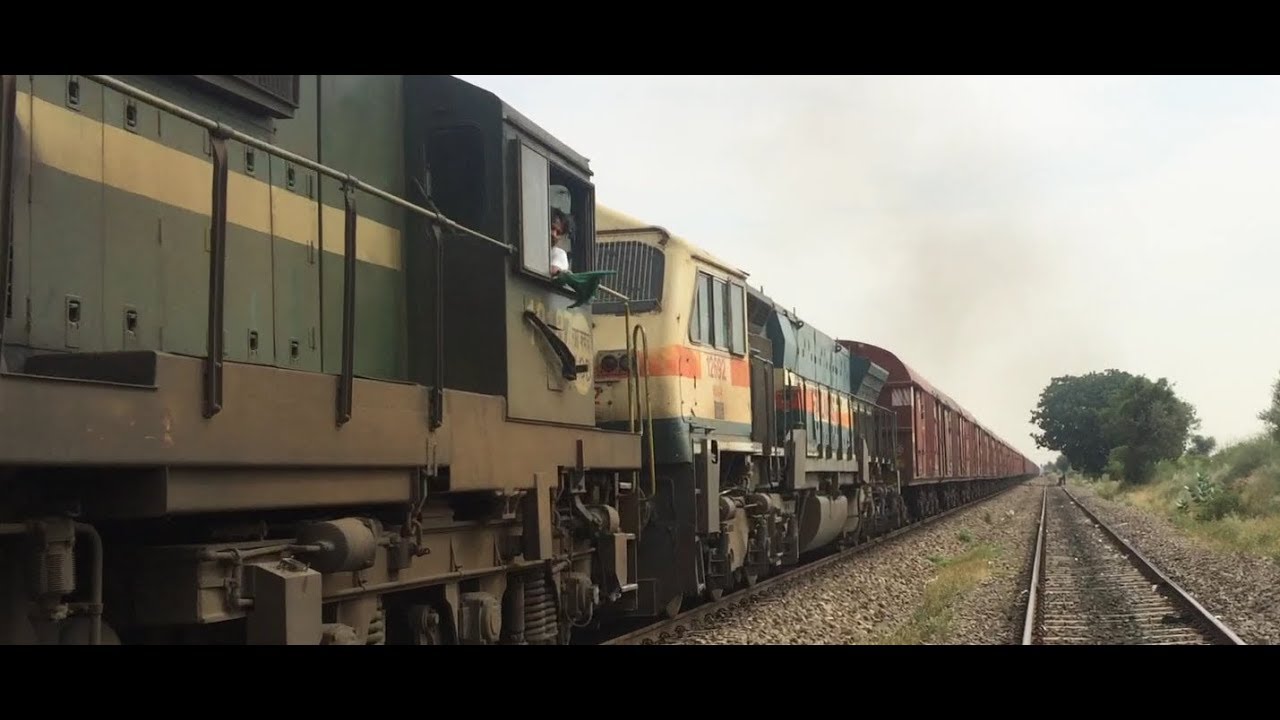 Ranakpur EXPRESS LOOPED FOR A BCNHL GOODS TRAINS WITH UDL WDG 13187 ...