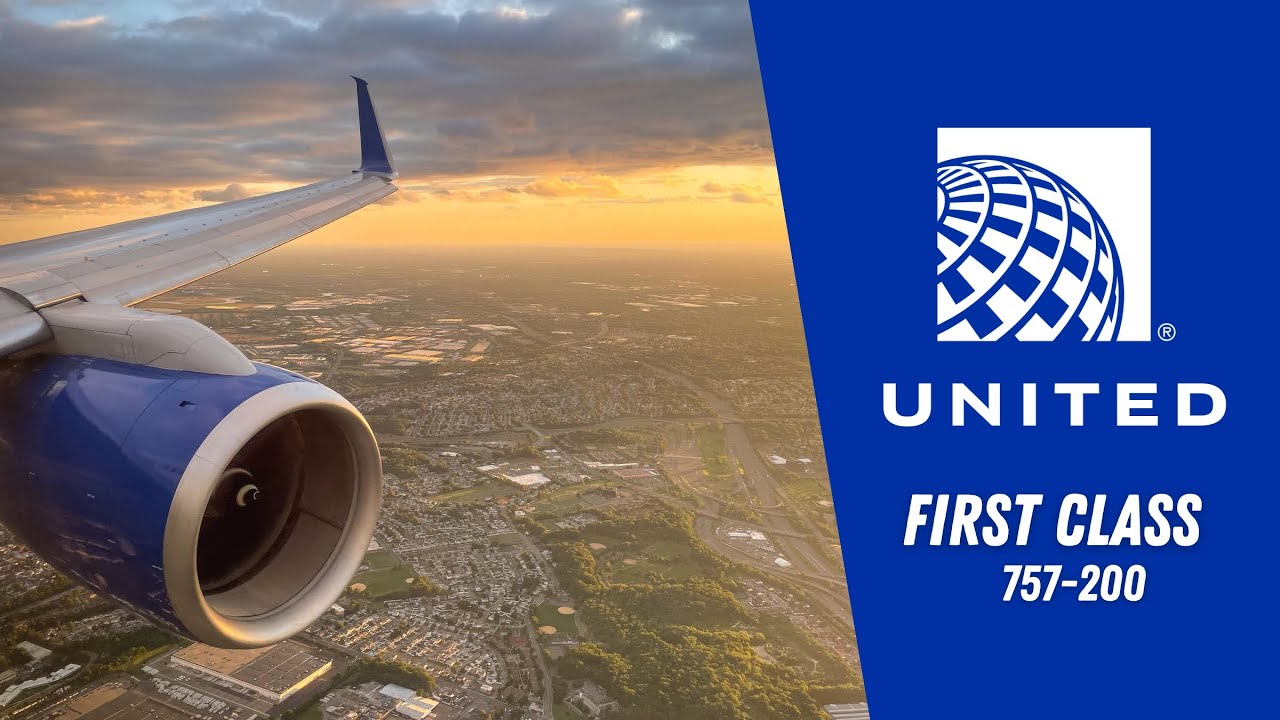United 757-200 First Class Boston to Newark | Aviation Geeks - YouTube