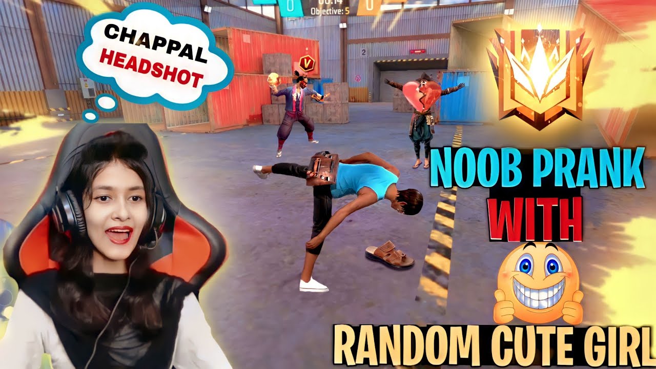 Noob Prank With Random Cute Girl 🤣 - YouTube