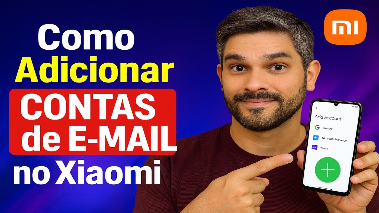 Como Adicionar CONTAS de E-MAIL no Xiaomi - YouTube