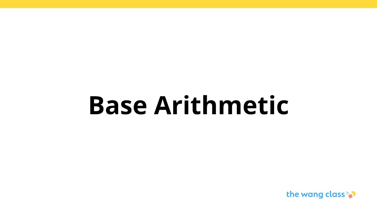 Base Arithmetic - Adding and Subtracting in Different Number Systems ...