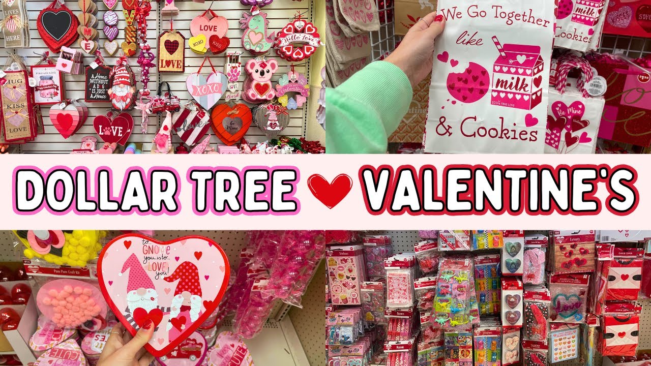 Dollar Tree Valentine's Day Shopping 💖 | Decor, Candy, Gift Bags & More ...