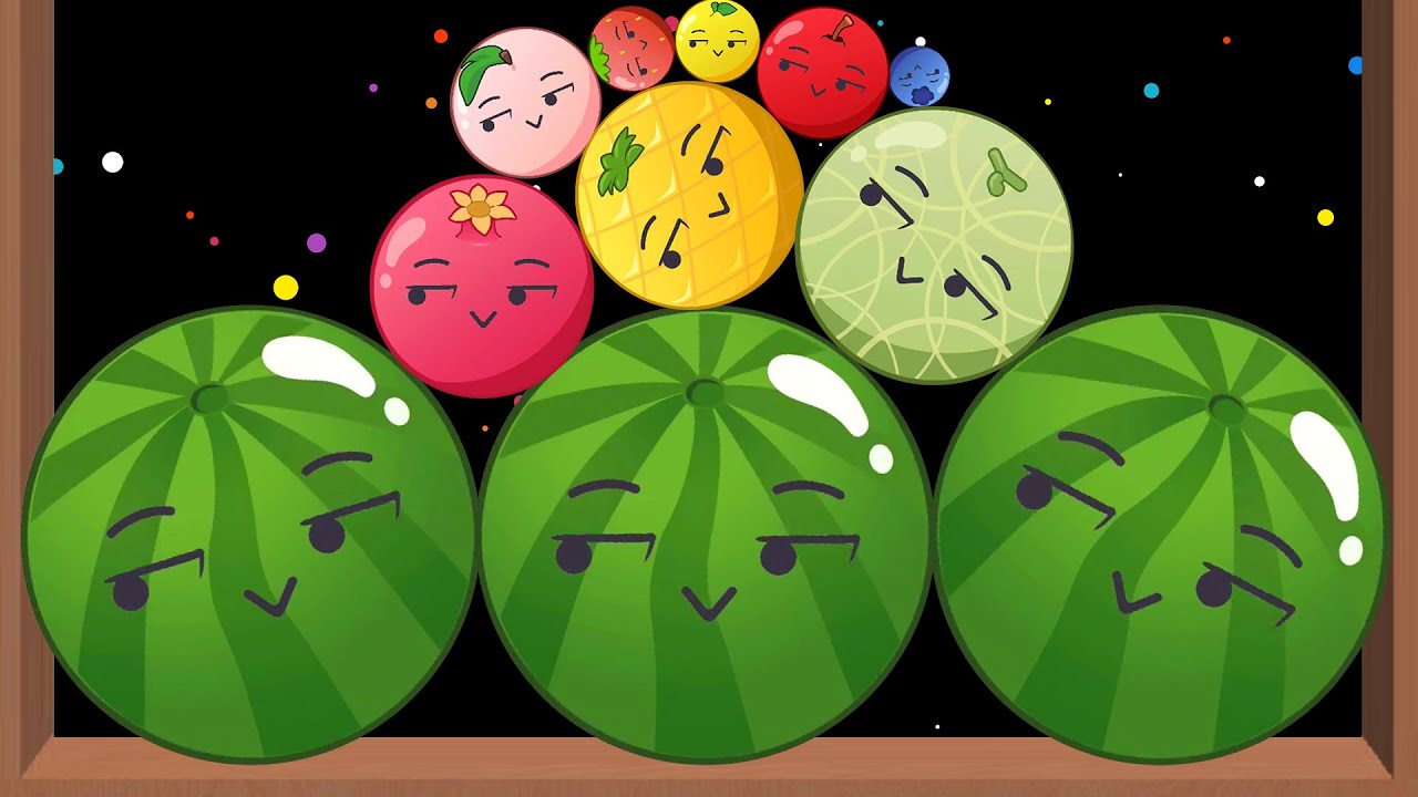 MAKE 3 WATERMELONS - Fruit Merge 2048 (Suika Game) Satisfying Mobile ...
