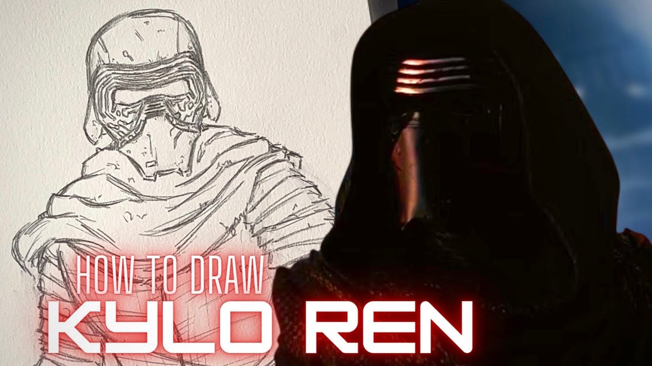 How to Draw KYLO REN: Art Tutorial - YouTube