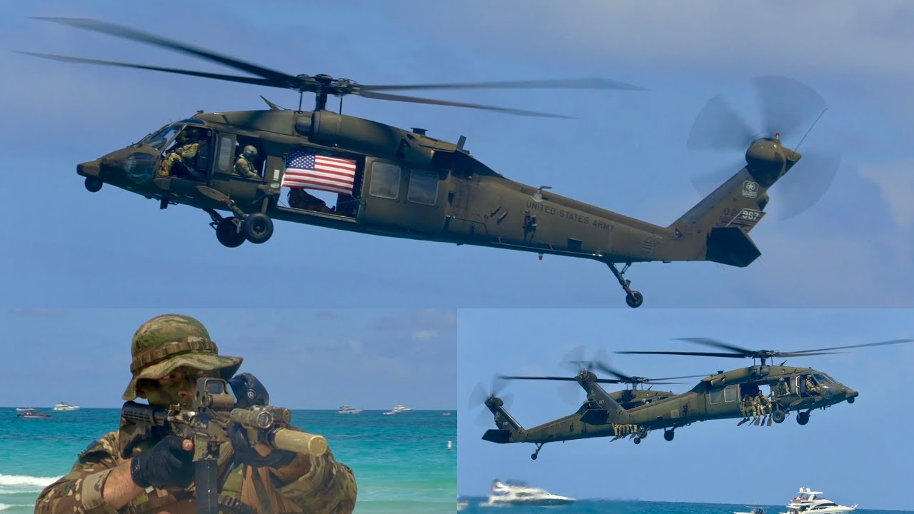 US Army Special Forces Rescue Demo Miami Airshow 2025 - YouTube