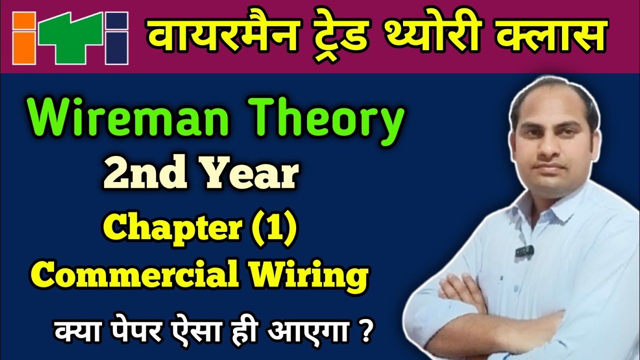 ITI Wireman Trade Theory 2nd Year | Chapter (1). Commercial Wiring ...