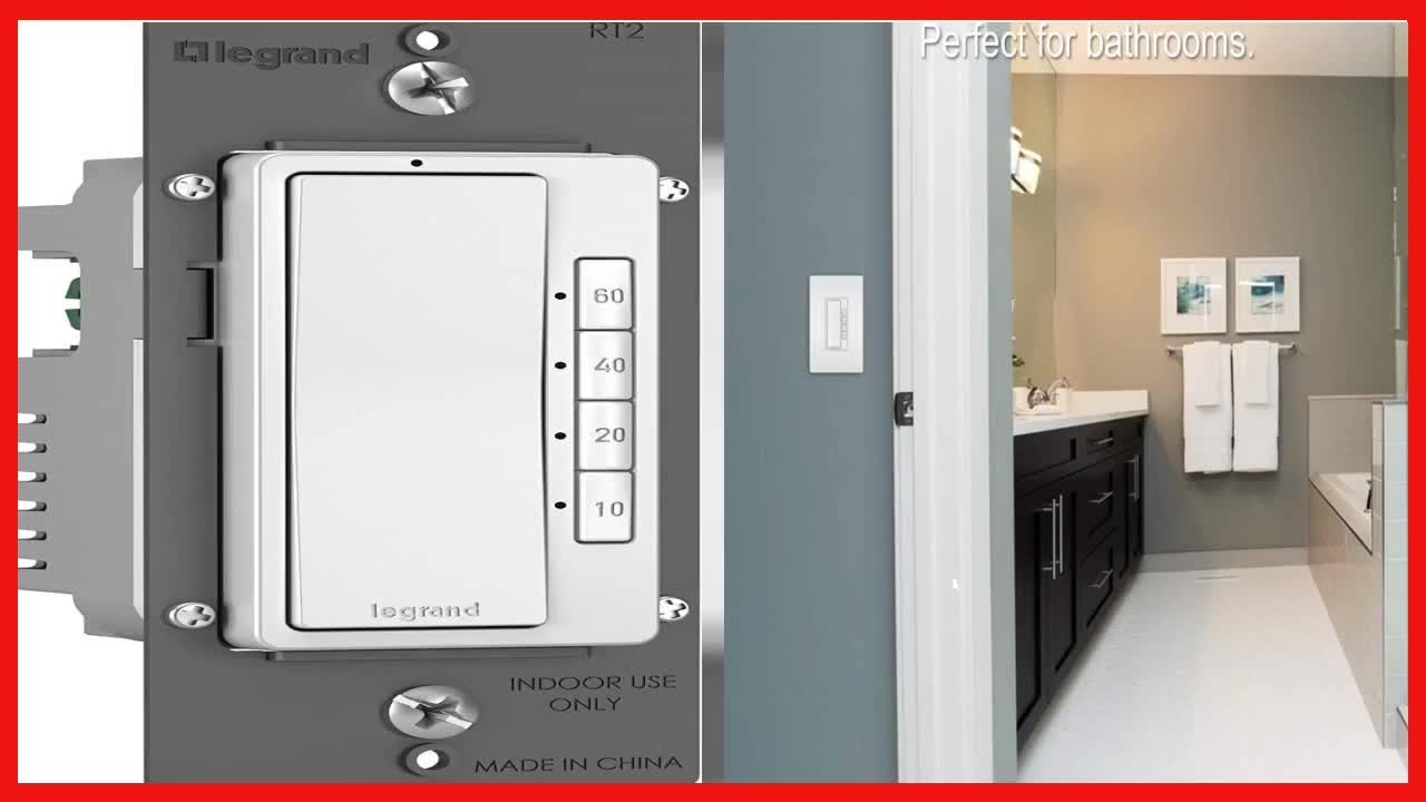 Legrand radiant Digital Light Switch Countdown Timer, Decorator Rocker ...