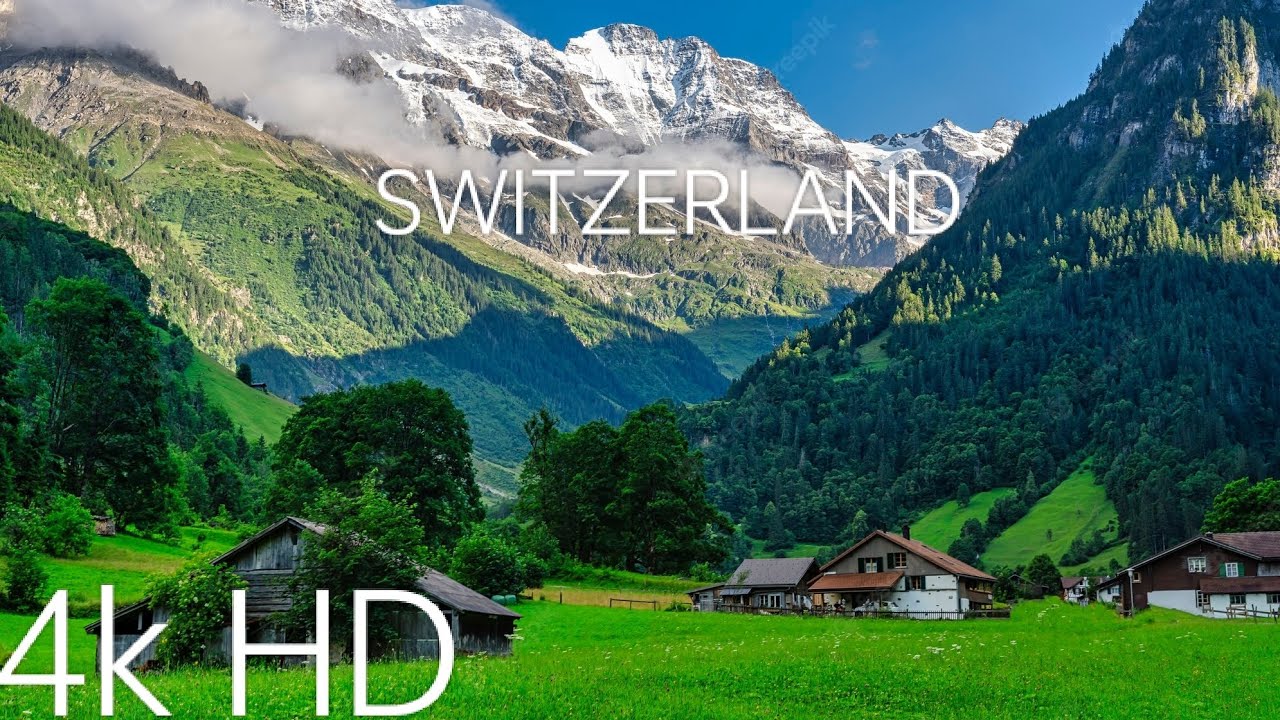 SWITZERLAND Relaxation Film 4k- Beautiful Nature & Relaxing Music ...