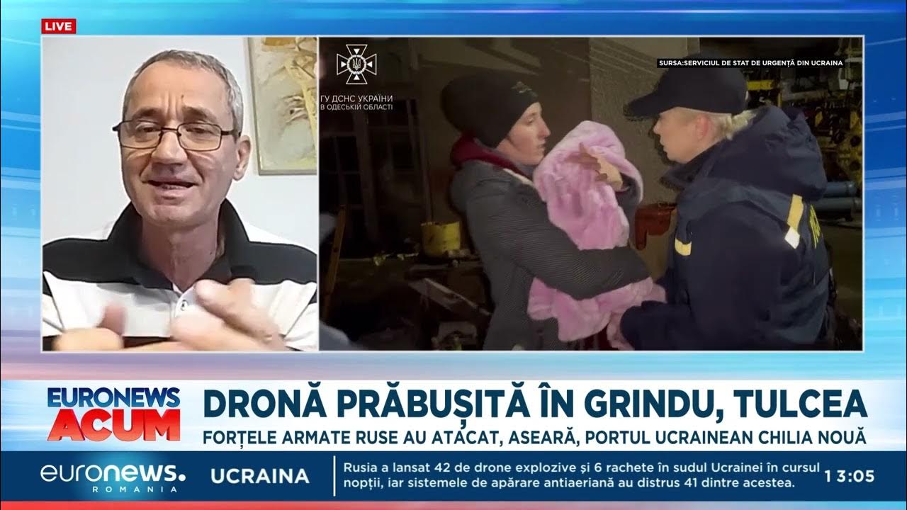 Analist militar, despre drona prăbușită în Grindu. ”Rușii vor relua aceste atacuri” - YouTube