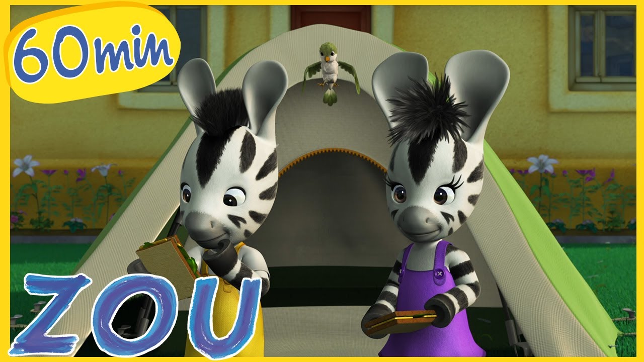 Zou goes camping ⛺ cartoons for kids 🦓 - YouTube