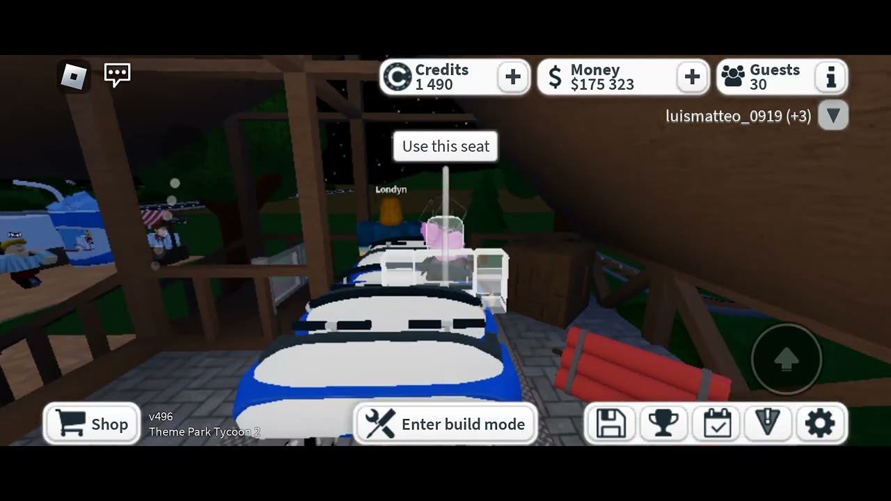 Amtrak train theme park tycoon 2 wild mouse coaster - YouTube