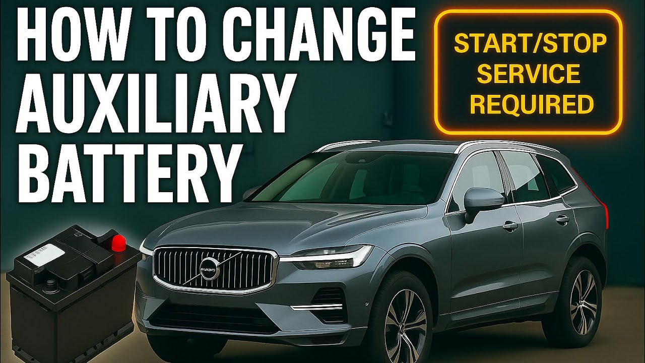 Volvo Auxiliary / Support Battery replacement XC60, XC90, XC40, V60 ...