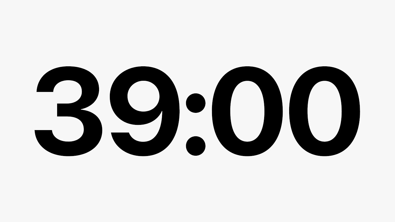 39 Minute Timer - YouTube