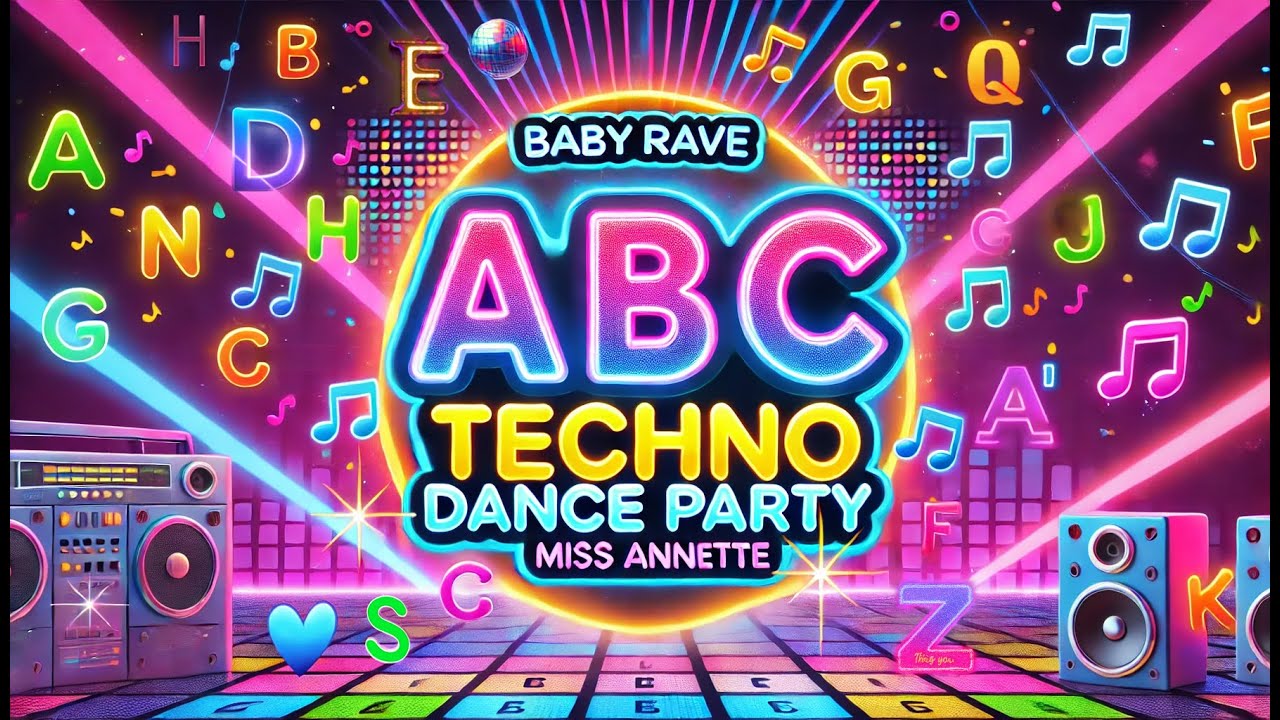 ABC Dance Song for Kids | Fun Techno Rave Alphabet Song | Learn ABCs ...